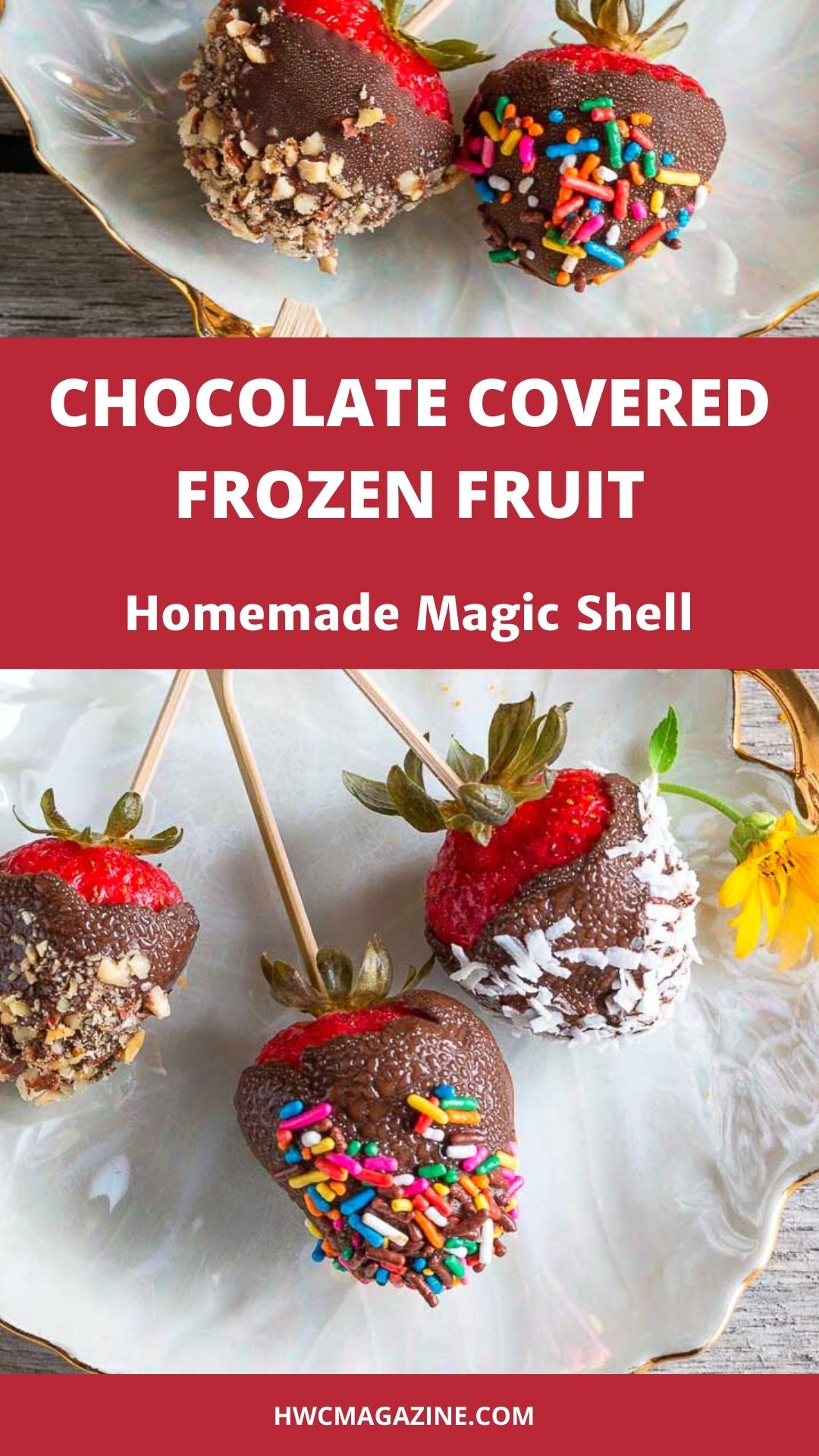 Chocolate Covered Frozen Fruit (Homemade Magic Shell) - Healthy World ...