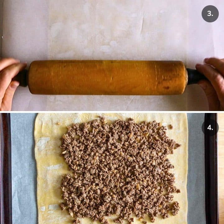 Ground Beef Puff Pastry Rolls (Easy Cheeseburger Appetizer)