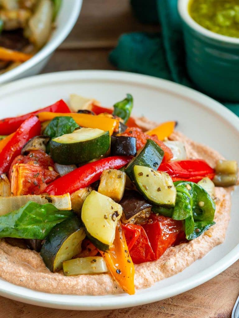 Roasted Italian Vegetables with Whipped Tofu Ricotta - Healthy World ...