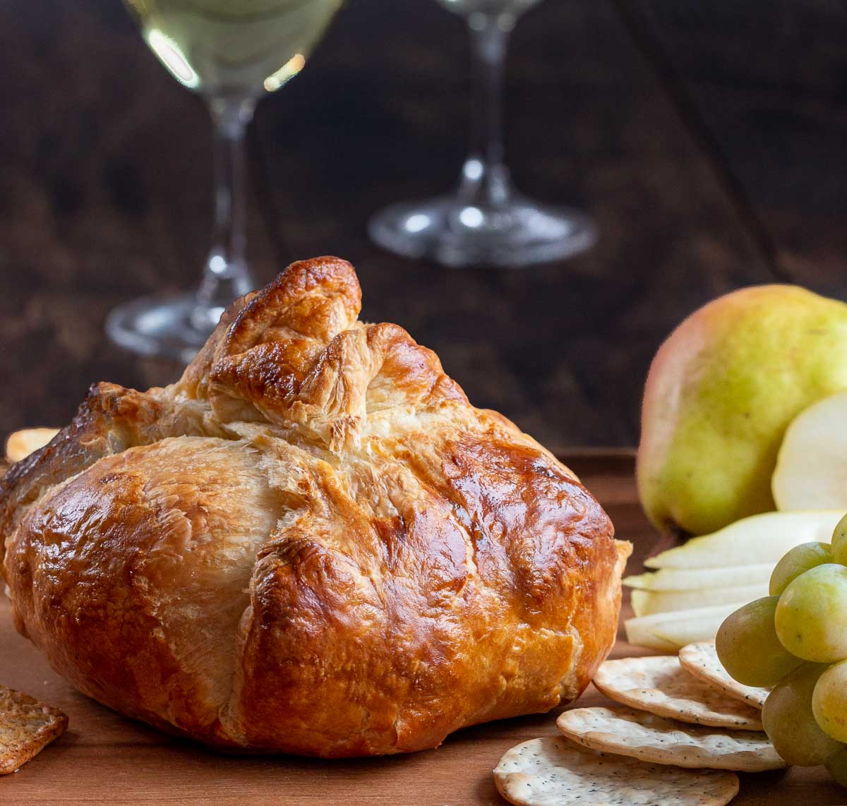 Savory Baked Brie in Puff Pastry - Healthy World Cuisine