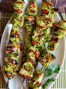 Green Chicken Kabab Recipe - Healthy World Cuisine