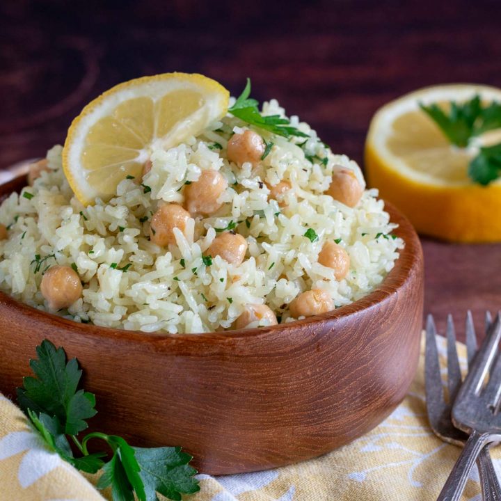 Lemon Pepper Rice (Greek Side Dish + VIDEO) - Healthy World Cuisine