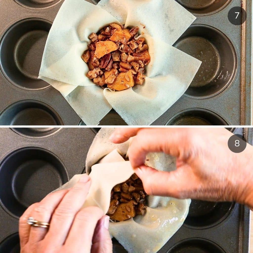 Apple Pecan Spring Roll Mooncakes - Healthy World Cuisine