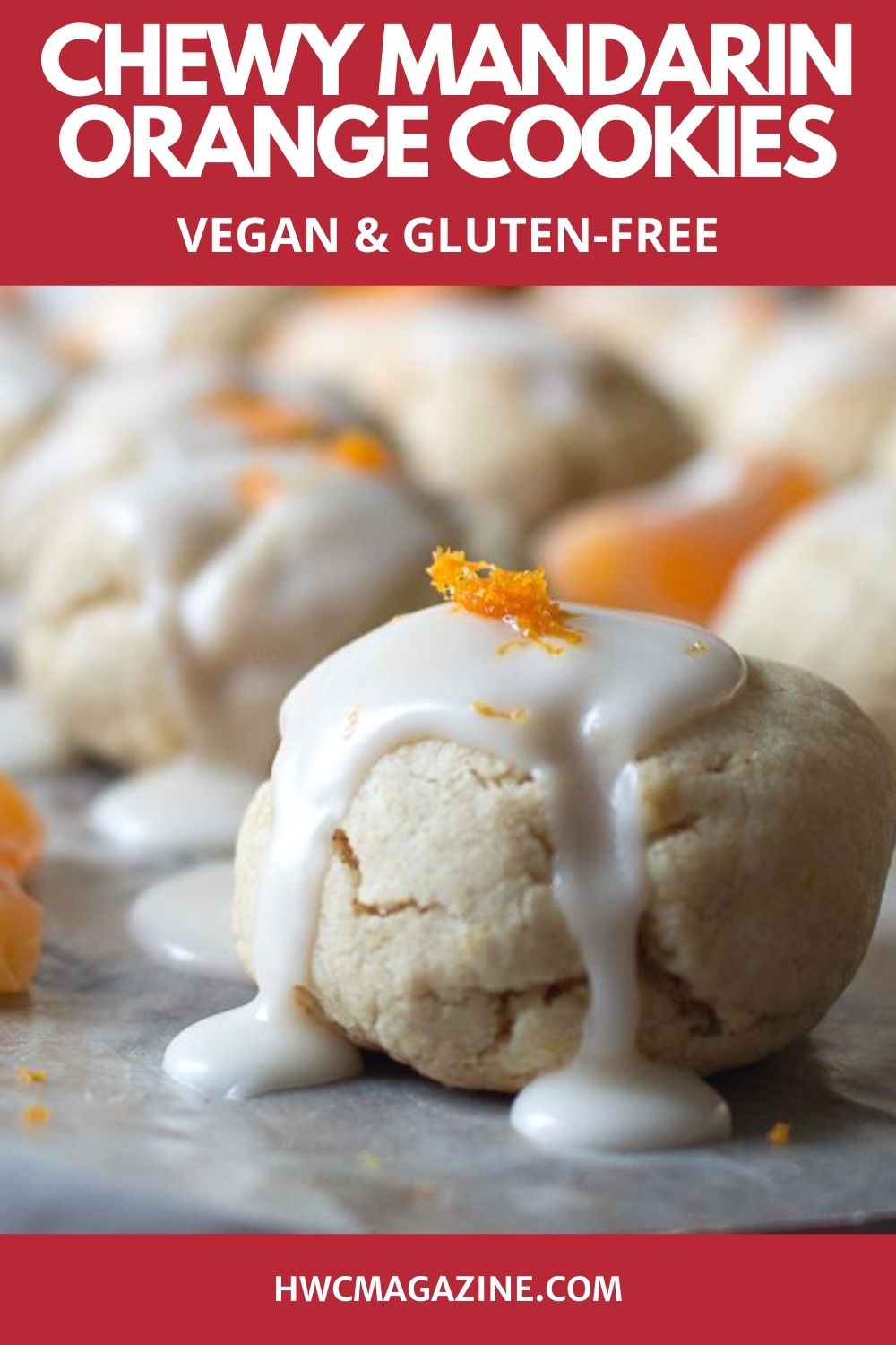 Chewy Mandarin Orange Cookies (Gluten-Free, Vegan) - Healthy World Cuisine