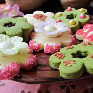 Sakura Shortbread Cookies - Healthy World Cuisine