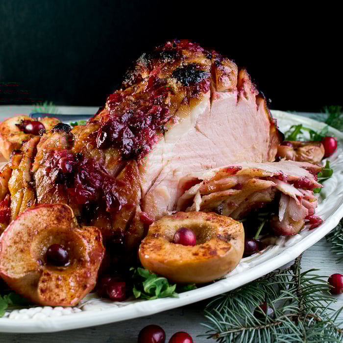 Spiced Cranberry Glazed Ham - Healthy World Cuisine