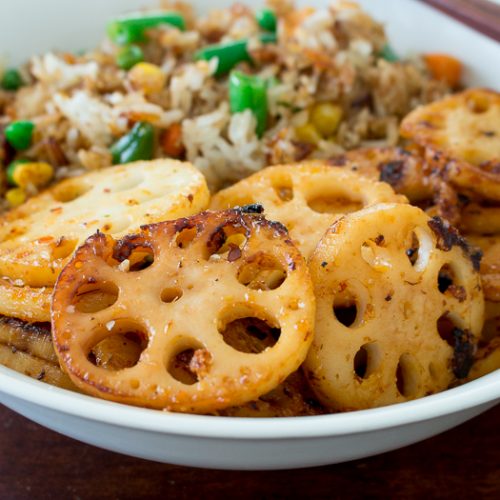 Garlic Chili Stir Fried Lotus Root - Healthy World Cuisine