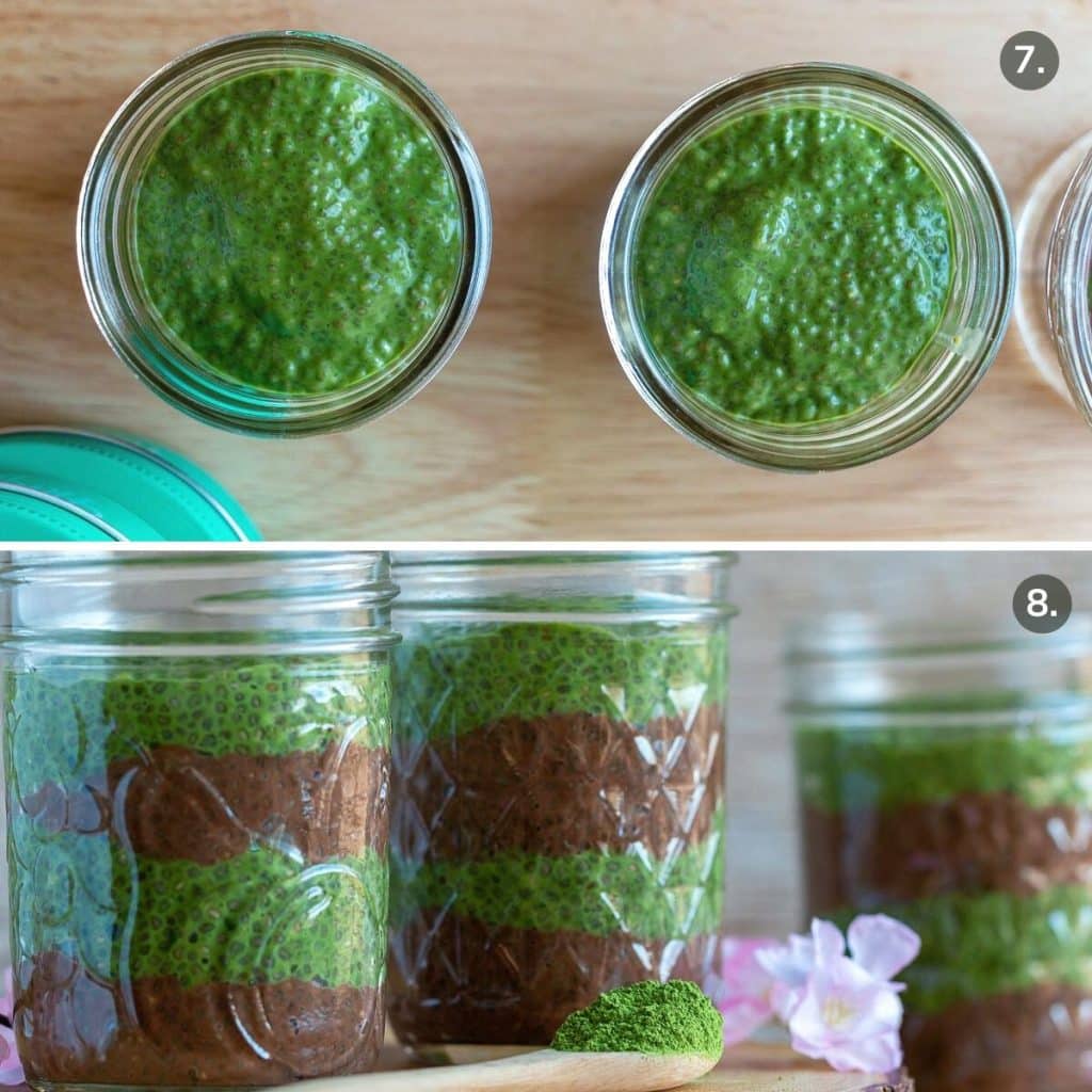 Chocolate Matcha Chia Seed Pudding - Healthy World Cuisine
