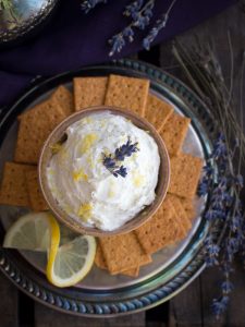 Lemon Lavender Goat Cheese Spread - Healthy World Cuisine