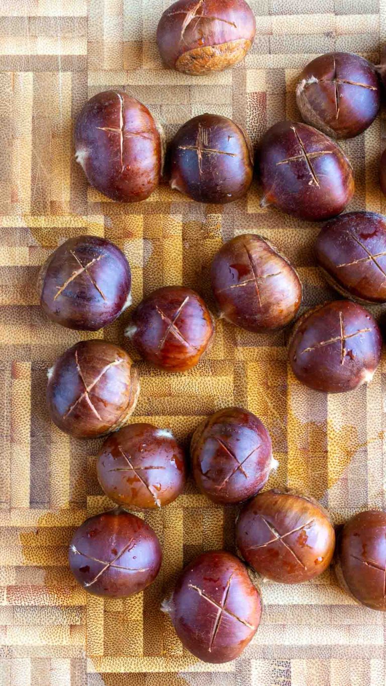 Air Fryer Roasted Chestnuts (EASY to PEEL) - Healthy World Cuisine