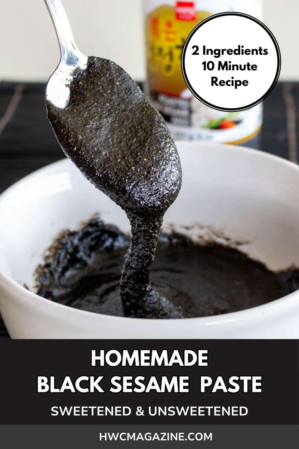 10 Minute Homemade Black Sesame Paste - Healthy World Cuisine